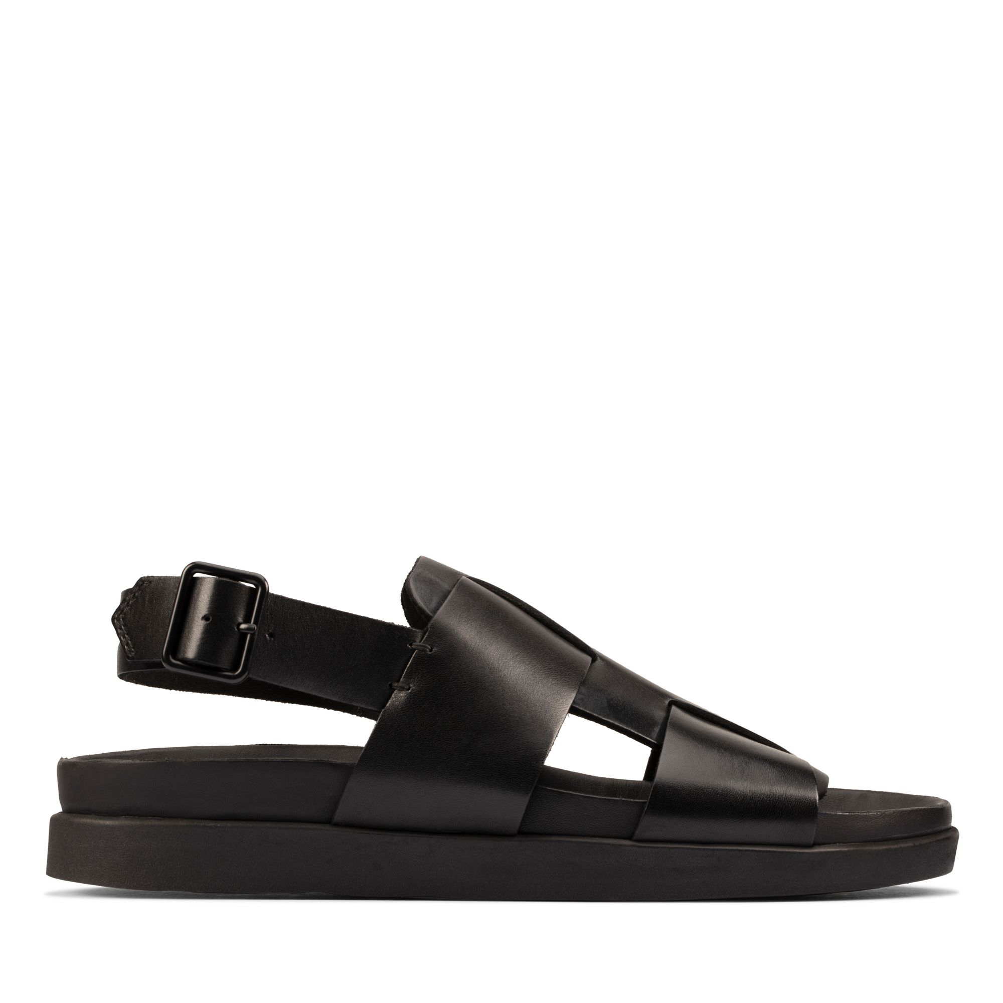 Clarks Sunder Strap In Black | ModeSens