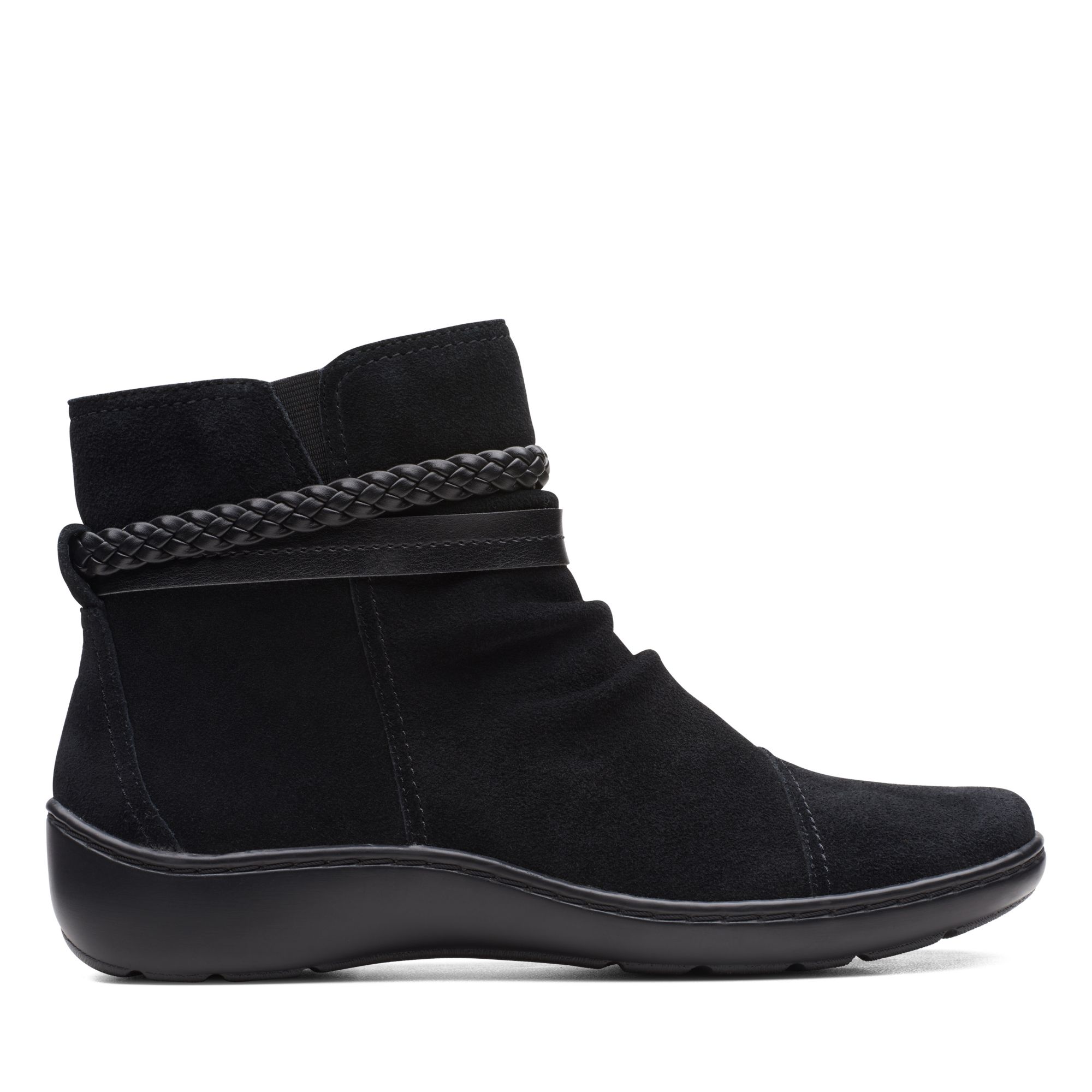 Clarks Cora Braidboot In Black | ModeSens