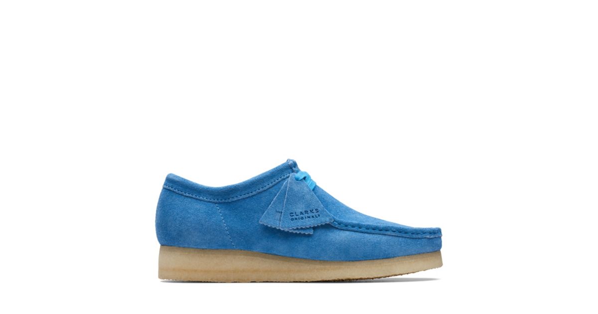 Wallabee Bright Blue Clarks® Shoes Official Site | Clarks