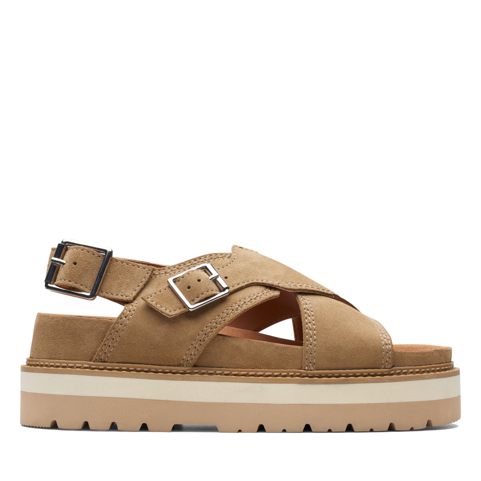 Clarks Orianna Roam Platform Sandal In Beige | ModeSens