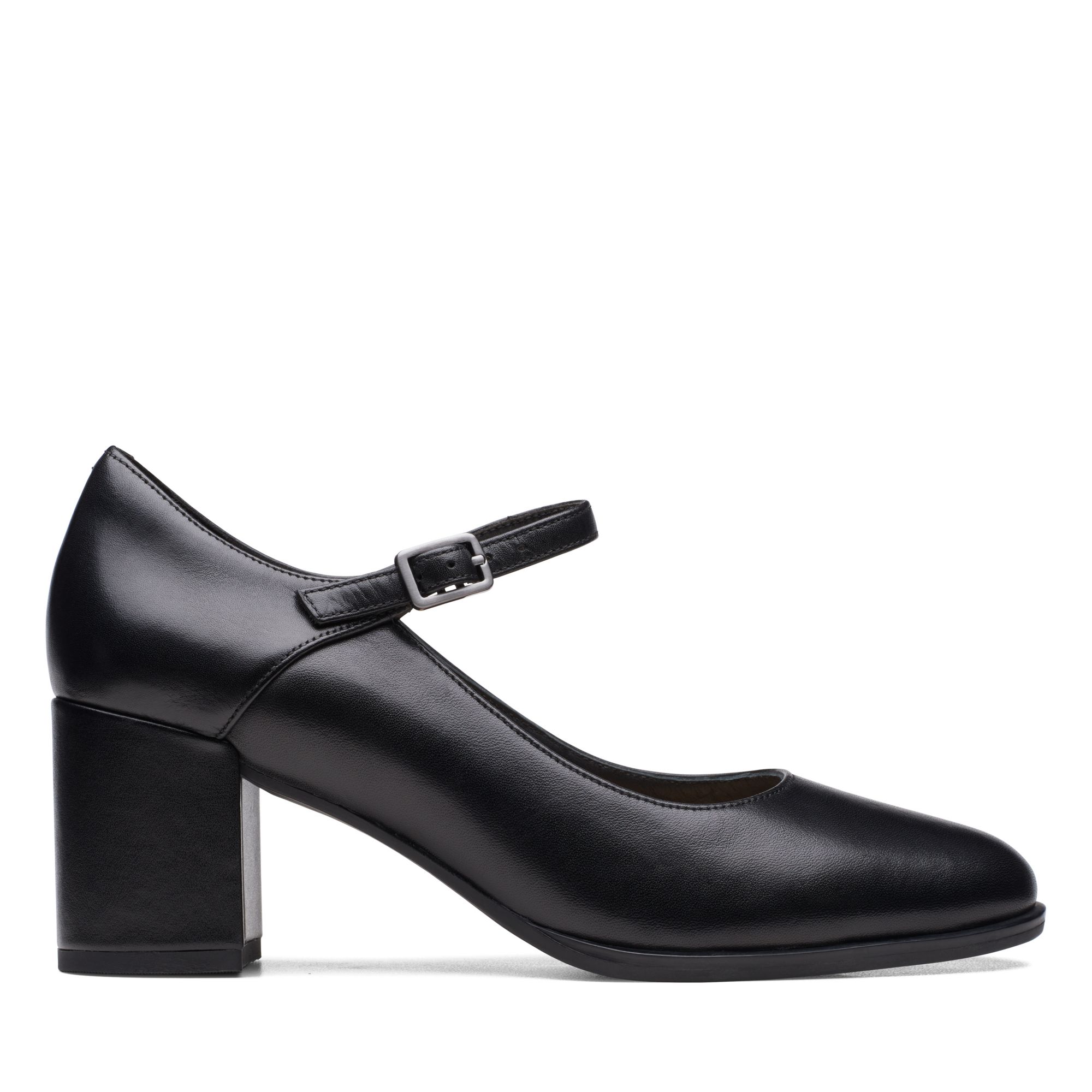 Clarks Freva55 Block Heel Mary Jane Pump In Black | ModeSens